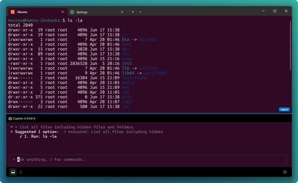 Intelligent Terminal 0.1.1 is here: bash support, new slash commands ...